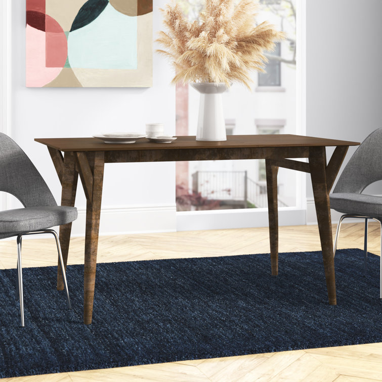 Mercury Row Michael Extendable Solid Wood Dining Table Reviews Wayfair